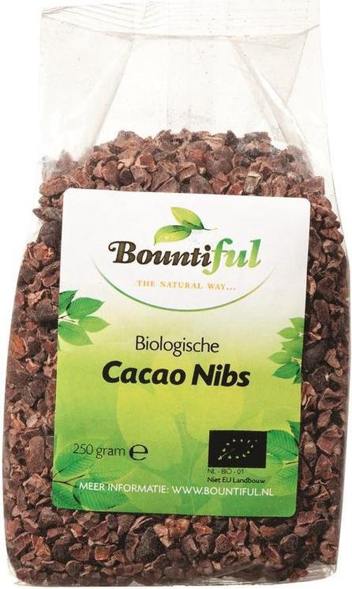 Bountiful Cacao nibs bio 250g | bol.com