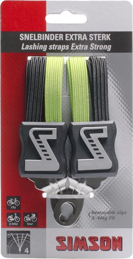 snelbinder 4-binder 61 cm zwart/groen | bol.com