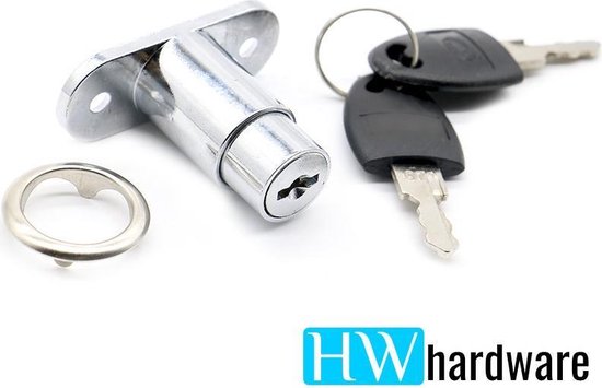 bol.com | Drukslot voor schuifdeuren, lades en kasten met 2 sleutels ...