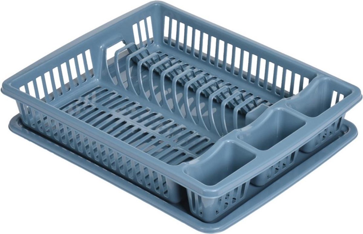 bol.com | Blauw afdruiprek met lekbak 46 x 36 cm - Keukenbenodigdheden ...