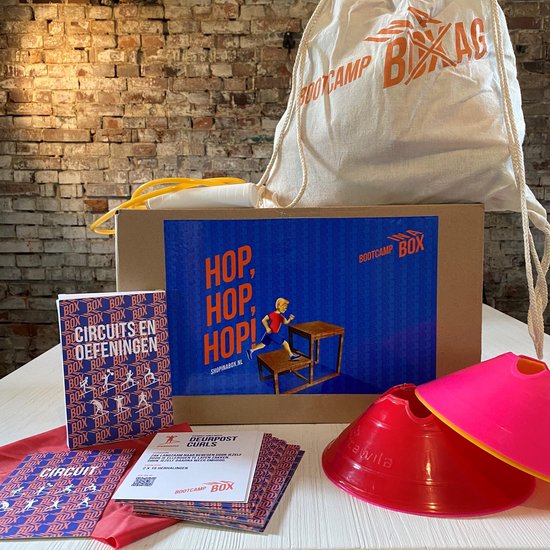 BOOTCAMP IN A BOX COMPLEET. Een complete box met oefenkaarten, circuits ...