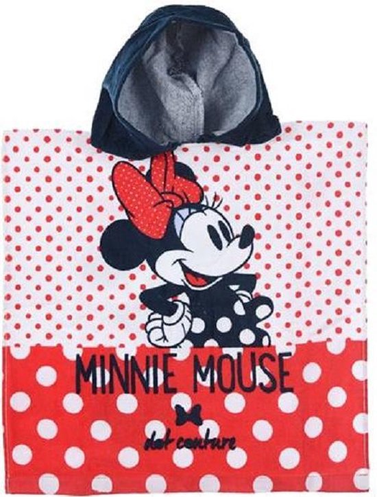 Minnie Mouse poncho - 100% katoen - Disney badponcho | bol.com