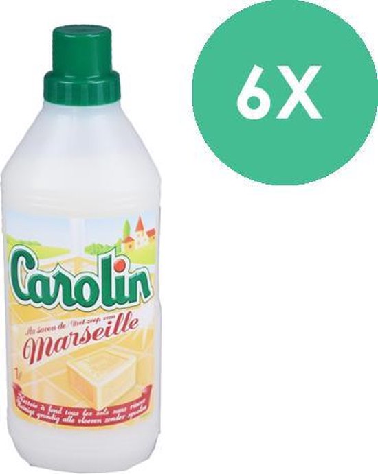 Carolin Vloerreiniger Marseille Zeep - 6 x 1 l | bol.com