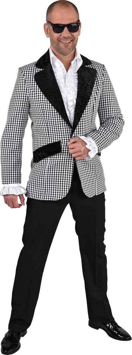 Magic Design Colbert Jackie Polyester Zwart/wit Maat Xl | bol.com