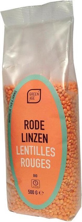 GreenAge Linzen Rood Bio 500 gr | bol
