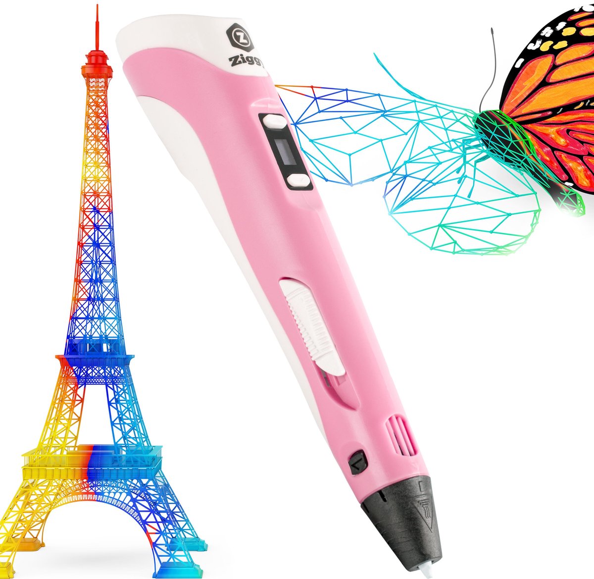 Stylo 3D Ziggy - Stylos 3D - Pack de démarrage 3 en 1 - Imprimante 3D - Stylo 3D avec... | bol.com