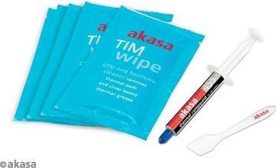 Kit de lingettes Akasa TIM , 5 lingettes nettoyantes + 5 grammes de ...