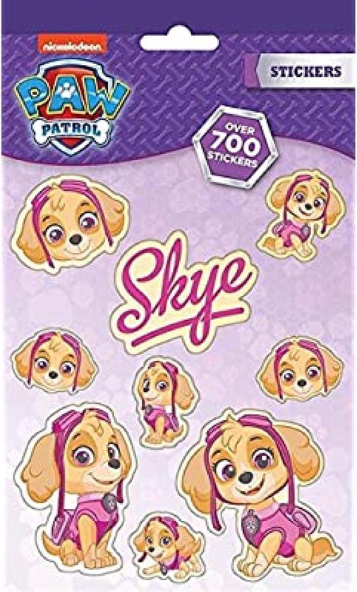 Paw Patrol Skye 700 stickers | bol.com