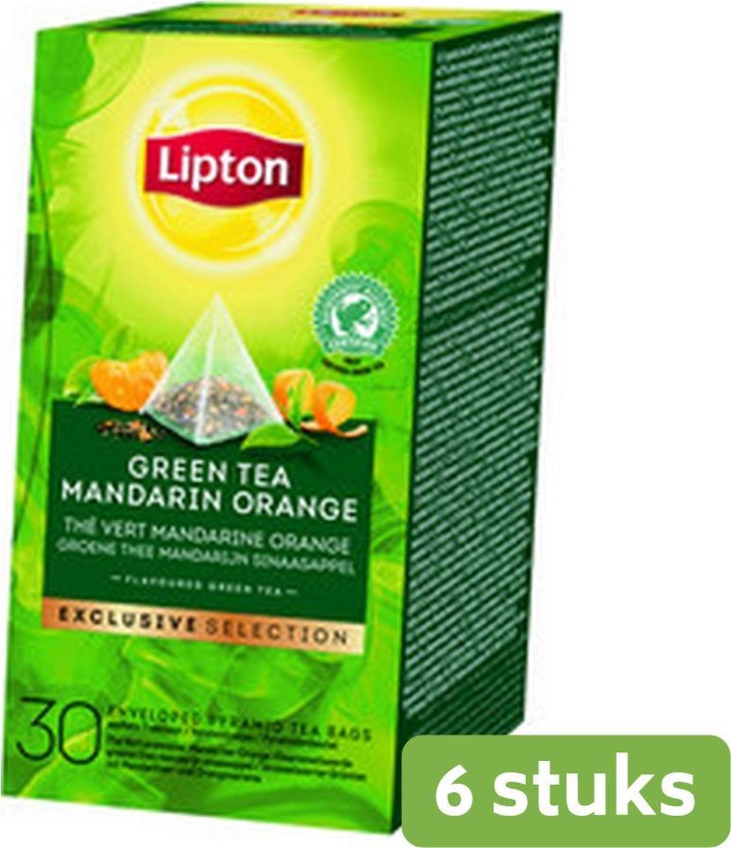 Lipton - Exclusive Selection Groene thee Mandarijn Sinaasappel - 6x 25 ...