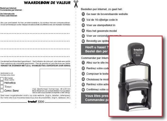 Trodat Professional 5200 met waardebon | bol.com