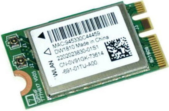 Dell Wireless 1810 DW1810 WLAN WiFi 802.11AC + Bluetooth 4.1 Band M.2 ...