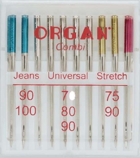 Organ Needles combi box, 10 naalden, naaimachine naalden | bol
