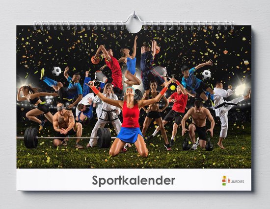 Sport kalender 35x24 cm | Verjaardagskalender | bol