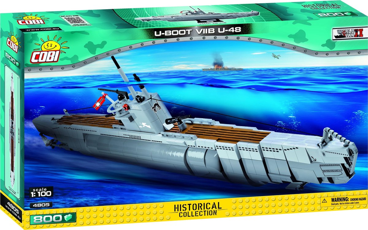 Cobi 800 Pcs Small Army / 4805 / Ws sous-marin allemand type Viib U ... Cobi 800 Pcs Small Army / 4805 / Ws sous-marin allemand type Viib U ...