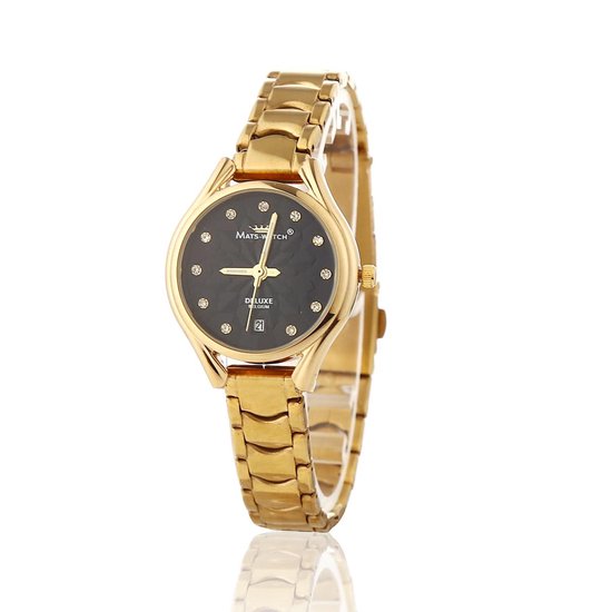Mats-Watch Gold Black Dames | bol.com