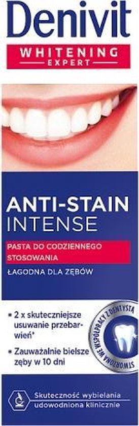 Denivit - Anti-Stain Intense Toothpaste Toothpaste For Daily Use 50Ml ...