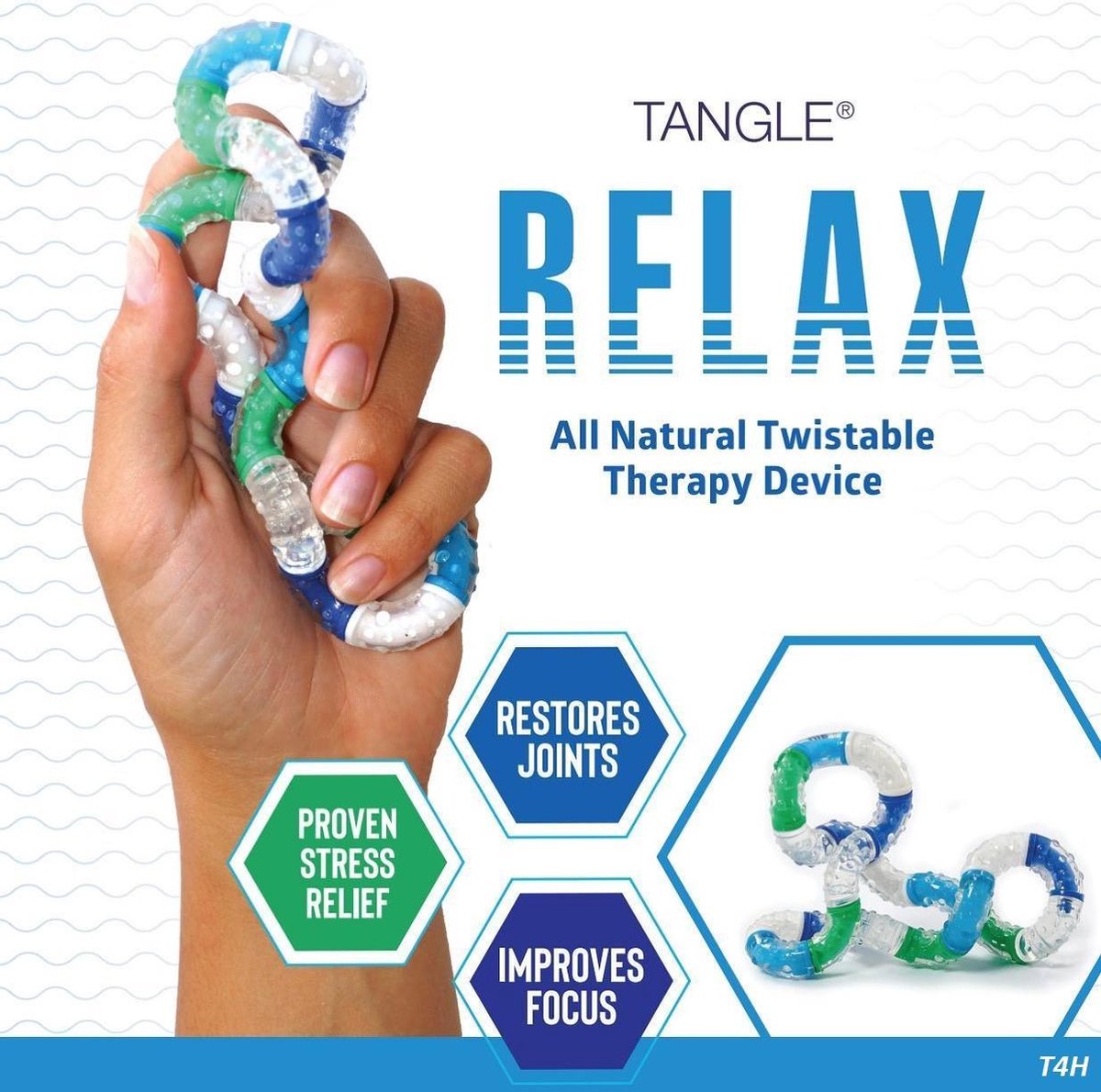 Tangle Relax Therapy - Fidget - Focus - Verlaagt stress | bol.com