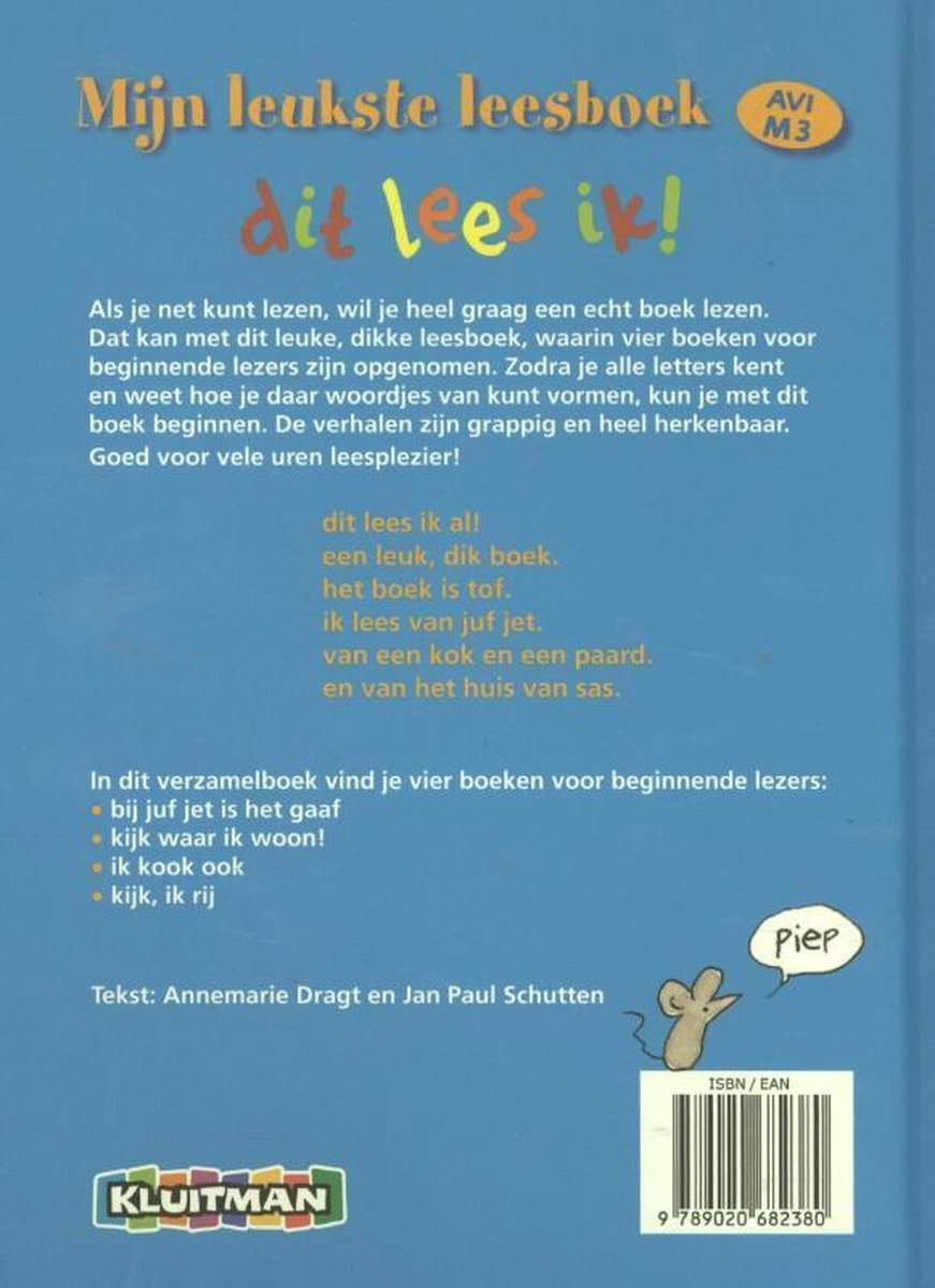 Dit lees ik! - Mijn leukste leesboek, Annemarie Dragt | 9789020682380 ...