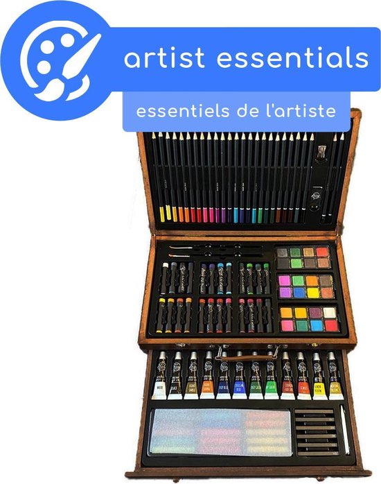 Professionele schilder -/en tekenkoffer | 112 deling | Houten koffer ...