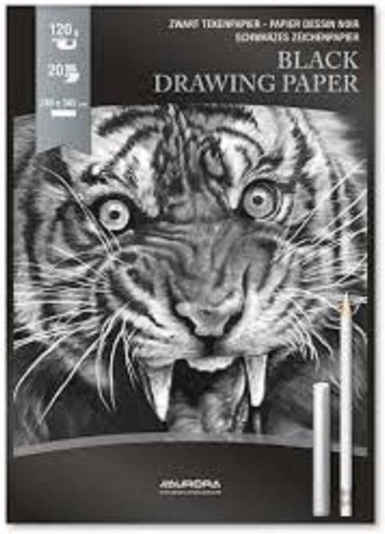 Papier à dessin Zwart Format A4 210 x 297 mm - 120 grammes - 2 x 20 ...