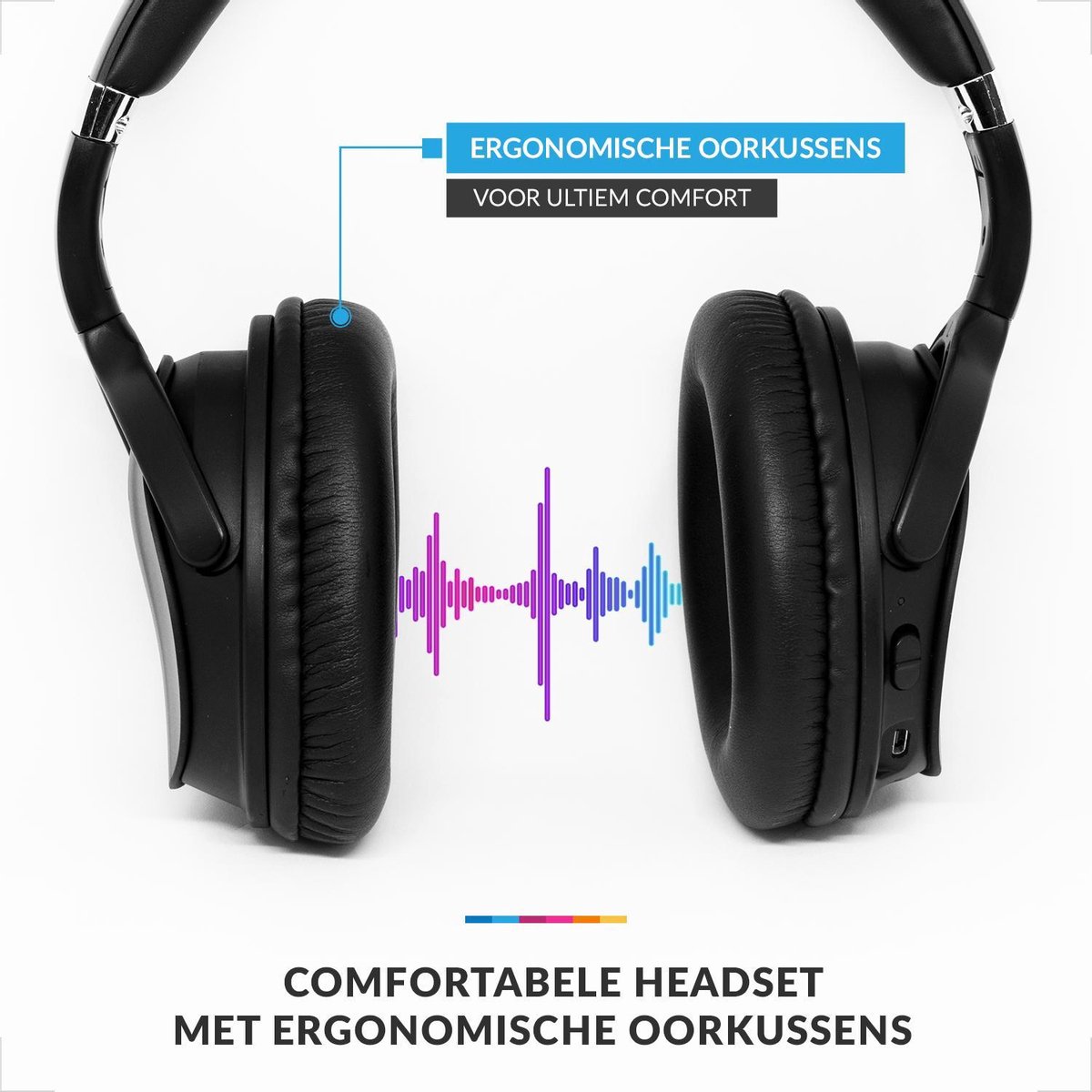 YONO Noise Cancelling Koptelefoon – Over-Ear Hoofdtelefoon met ...
