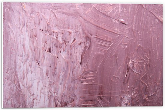 Forex - Roze Plakkaat Verf - 60x40cm Foto op Forex | bol