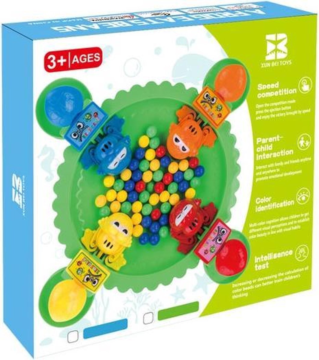 Kikker Spel - Hongerige Kikker - Kikker eet knikkers Spel - Hippo Hap ...