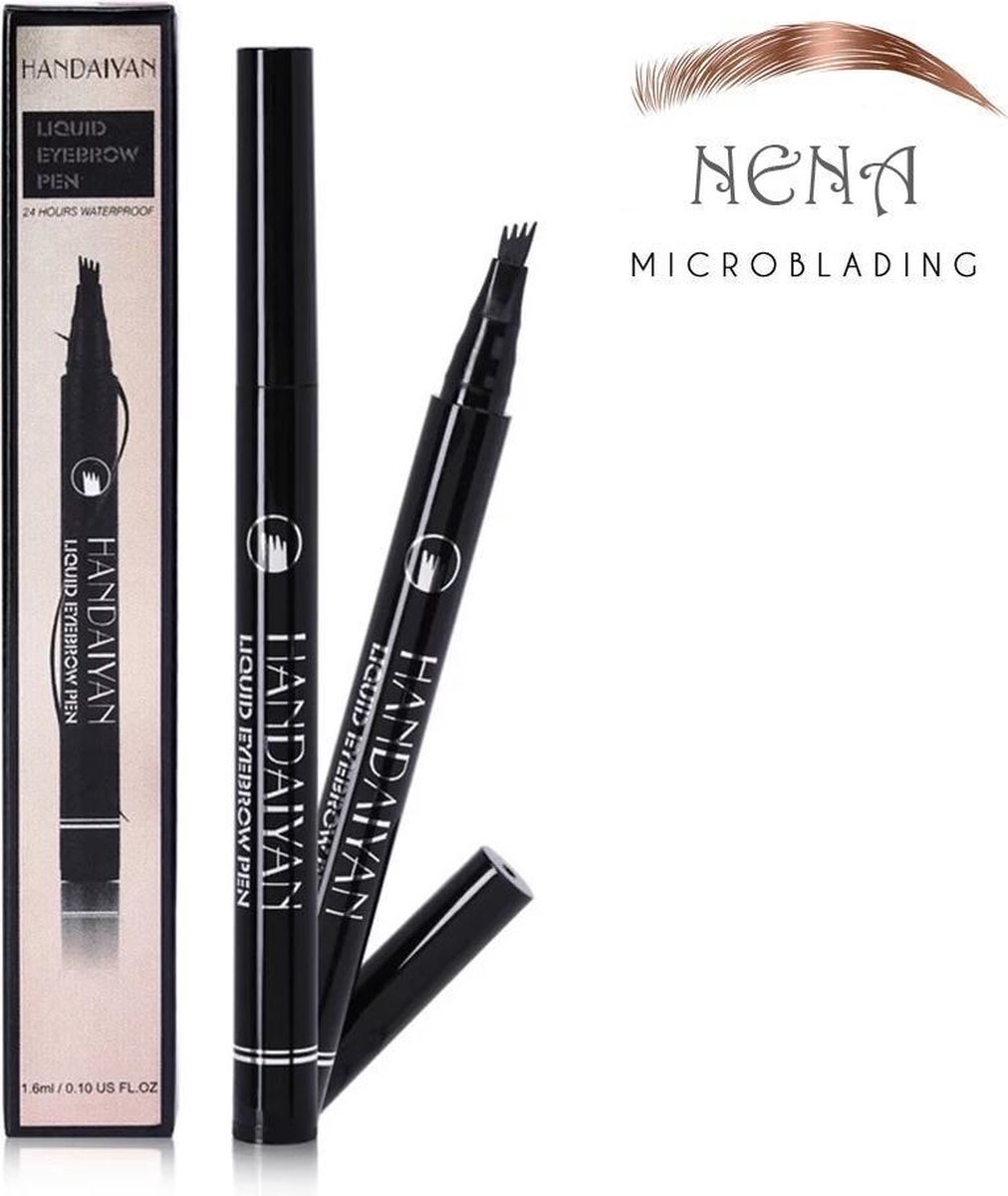 Wenkbrauw Microblade Pen - Tattoo - ZWART 05 - Watervaste Microblading ...