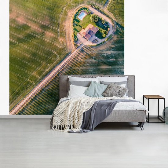 Behang - Fotobehang Boerderij - Zon - Landbouw - Breedte 260 cm x ...