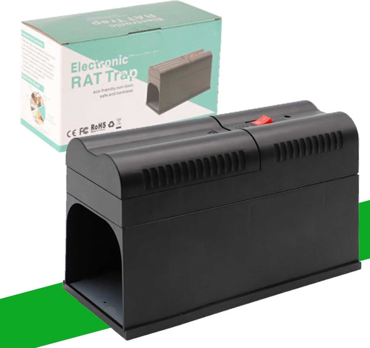 VerminBuster Elektrische Rattenval - 100% Pakkans - Inclusief adapter ...