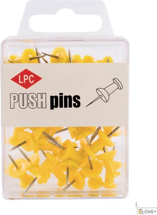 Push pins LPC 40stuks geel | bol
