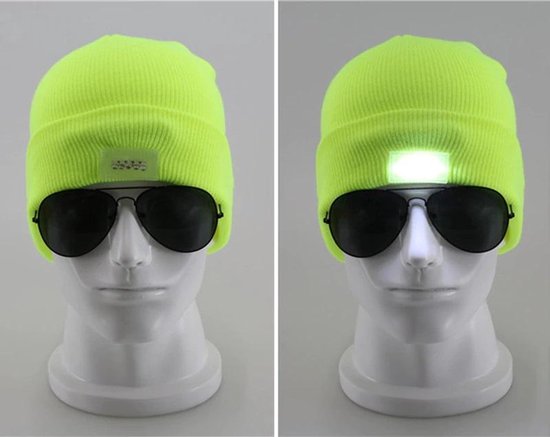 Lichtgevende Muts - Groen - Led | bol.com