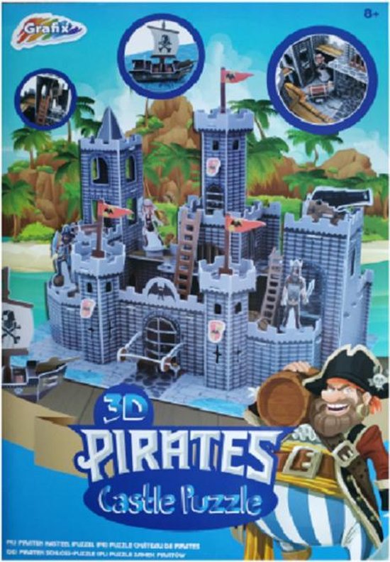 Grafix - 3D PiratenKasteel - Puzzel -Castle Puzzle | bol.com