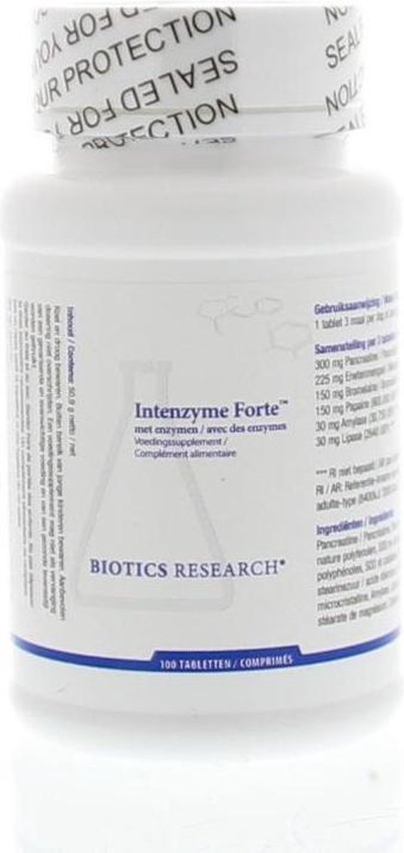 Biotics Intenzyme Forte - 100 tabletten - Voedingssupplement | bol.com
