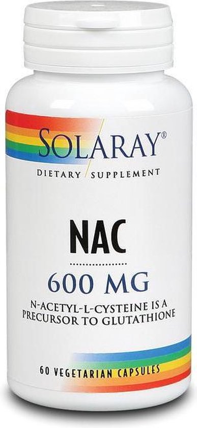 Solaray - NAC N-Acetyl l-cysteine 600 mg - 60 Vegetarische capsules | bol
