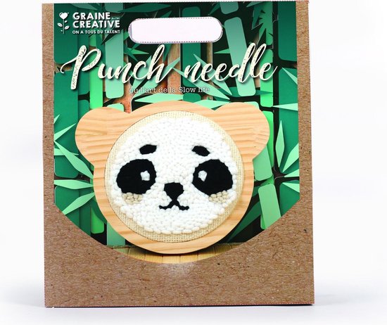 DIY- Kit Punch Needle Set - panda, D: 15 cm | bol.com