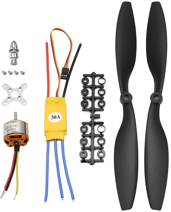 Borstelloze Motorkit met 1000 KV, 30A ESC en 1045 Propeller voor RC ...
