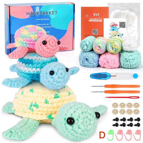 Haakset - Haakpakket - Volledig Startersset Met Schildpadden 1 Set ...