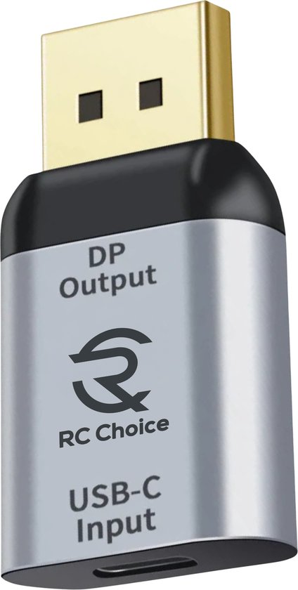 USB-C naar DisplayPort Adapter – 4K @ 60Hz – Aluminium – Type-C Female ...