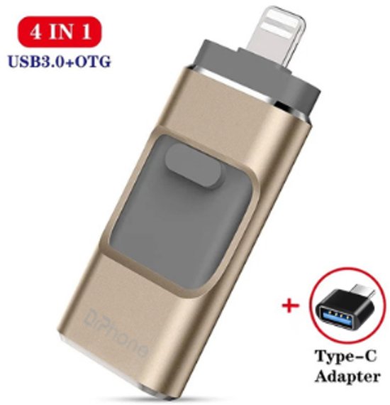 DrPhone 16GB 3-in-1 Flashdrive USB Stick – USB 3.0 + Micro USB ...