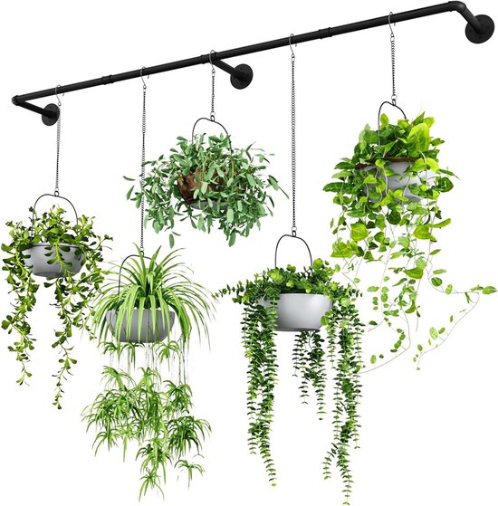 Indoor Opknoping Plantenbakken Staaf 70 inch - Plant Houder voor Raam ...