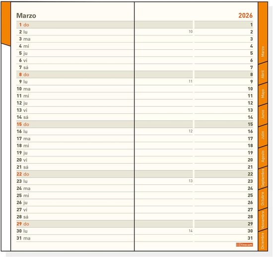 Classic Jaarplanner 2026 - Weekoverzicht Cross View - Compacte Agenda ...