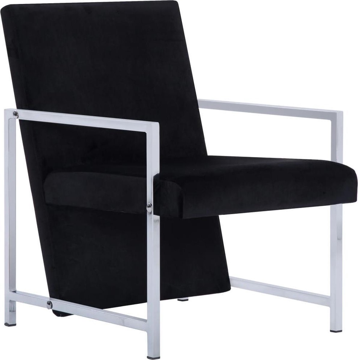 Luxe Fauteuil Velvet Fluweel Zwart / Loungestoel / Lounge stoel / Relax ...