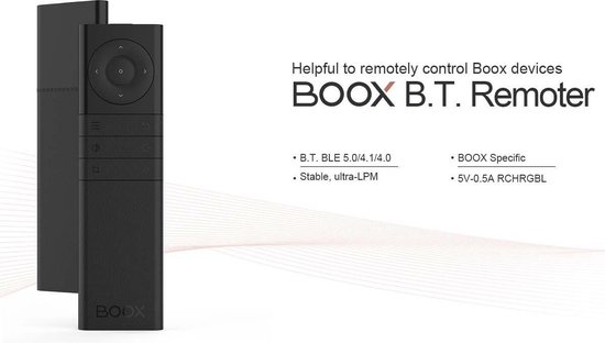 Onyx Boox BT Remote Controller - Afstandsbediening Bluetooth voor Boox ...