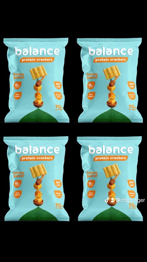 balance-chips- protein (15gram) crackers hoeny butter 10x70 gram | bol