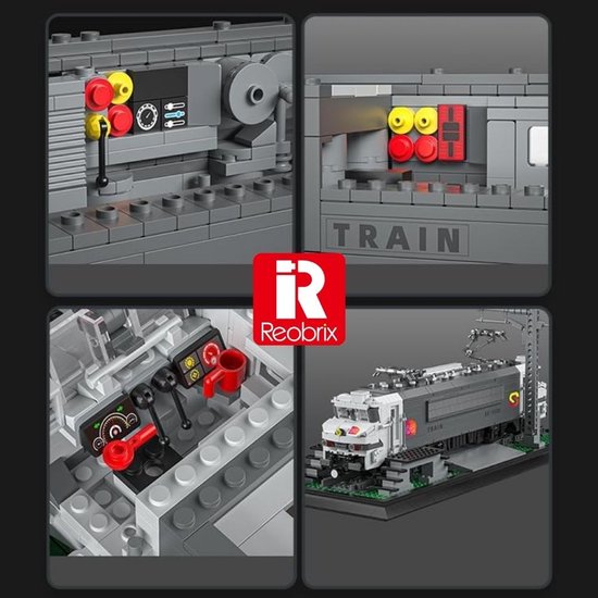 Reobrix 66803 Elektrische trein retro classic bouwset | Locomotief ...