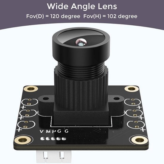 720P USB Camera Module 120° Groothoek UVC voor Raspberry Pi, Jetson ...