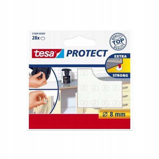 Tesa Protect Extra Strong - Zelfklevende Siliconen Stootdempers - 8mm ...