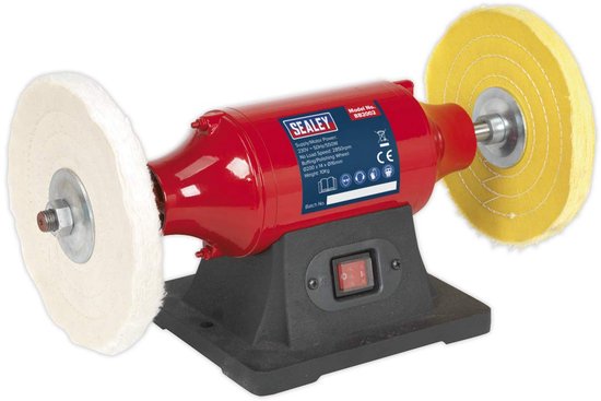 Elektrische Polijstmachine 200mm 550W Bankbevestiging voor Metaal en ...