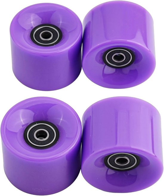 Set van 4 Longboard Wielen met Lagers en Spacers | bol